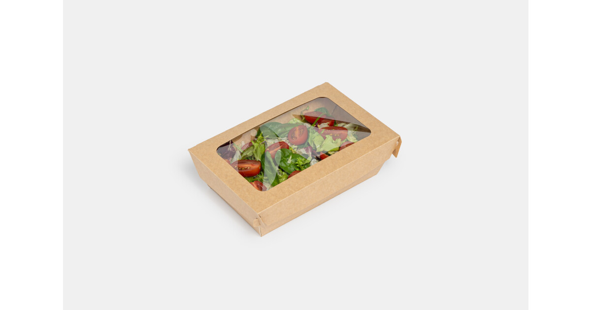 Takeaway box with window 165 - Stylish and practical to use